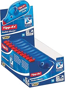 BIC Tipp-Ex Pocket Mouse, Correction Tapes, 100m Coverage of Tear ...
