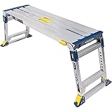 Werner 79023 Adjustable Pro Work Platform Work & Access, Silver, One ...