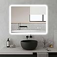 SaniteModar Specchio Bagno LED 60 x 80 cm, Antiappannamento, Luci ...