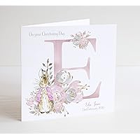 Peter Rabbit Girls Flopsy Christening Card : Amazon.co.uk: Handmade ...