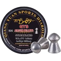 QYS Streamlined Air Gun Pellet 4.49mm/.177mm competition grade (500ct ...