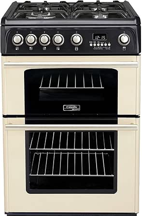 Cannon by Hotpoint CH60GPCF Freestanding Gas A+/A Rated Cooker -Cream ...