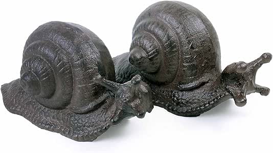 Set Of Two Cast Iron Snail Ornaments For The Garden: Amazon.co.uk ...