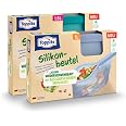 Toppits 2er Set Silikonbeutel 1L + 1,5L mit Standboden