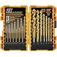 DEWALT Titanium Nitride Coated, 21-Piece (DW1361),Yellow Titanium Pilot ...
