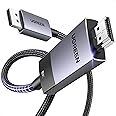 UGREEN Uni-Directional DisplayPort to HDMI Cable Braided 8K@60Hz, 4K@240Hz/120Hz, 2K@240Hz DP 1. ...