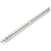 TONAUP Scale Ruler, Metal Scale Ruler, Aluminum Triangular Scale Ruler ...