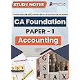 Buy CA Foundation Paper 1 : Accounting Study Notes for Complete ...