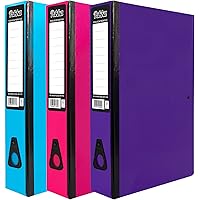 3 x Pukka Foolscap A4 Glossy Box Files with Document Clip & Push Lock ...