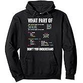 What Part Of Don't You Understand Coding Computer Programmer T-Shirt : Amazon.co.uk: Fashion
