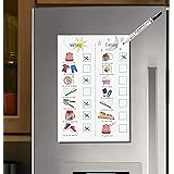 Kids Routine Chart, Pen board, Morning and Evening Routine, Dry Wipe Morning and Evening ...