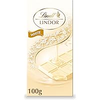 Lindt LINDOR White Chocolate Bar - 100 G - The Perfect Treat ...