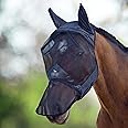 Harrison Howard CareMaster Horse Fly Mask Long Nose with Ears Full Face ...