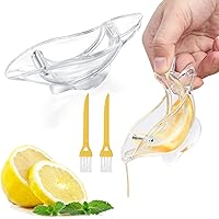 AUAUY Manual Lemon Squeezer, Acrylic Manual Lemon Slice Squeezer, Bird Lemon Squeezer Portable ...