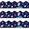 BOXOB 72pcs Back to School Bulletin Board Borders Stickers, Planet ...