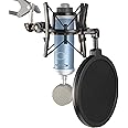 Bluebird Mic Shock Mount with Pop Filter to Reduce Vibration Noise ...