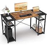TEKAVO Computer Table with Keyboard Tray for Home Office, Office Desk ...