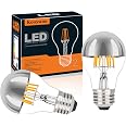 KOOYWAN Silver LED Crown Light bulb-E27 Screw Bulb-Dimmable 6W (60W ...