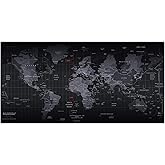 STRIFF World Map Extended Size (800 mm x 300 mm x 2 mm) Gaming Mouse ...