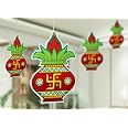 Buy TOYXE Paper Hanging Deepak for Diwali Decoration Set of 10 Pcs ...