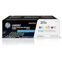 HP CF253XM 201X High Yield Original LaserJet Toner Cartridges, Cyan ...