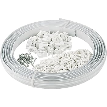 4.5m FLEXIBLE STRAIGHT & BAY WINDOW CURTAIN TRACK RAIL Enough for 3 ...