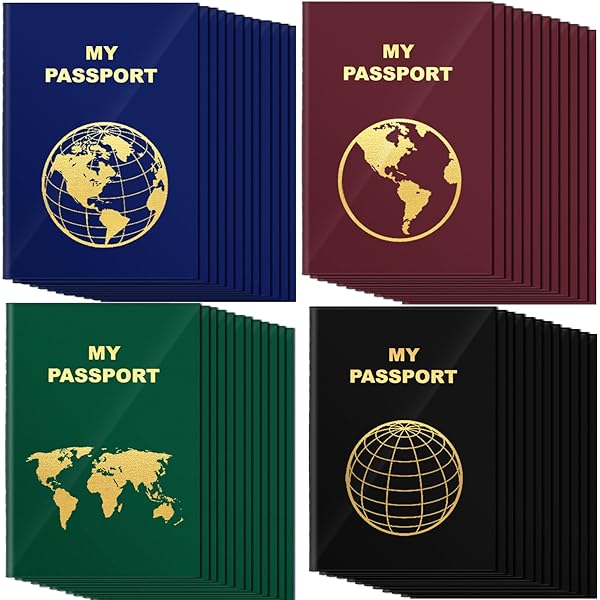Travel Stamps 30-Pack Passport Stamps Set - World Travel Themed Kids ...