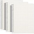 RETTACY Graph Paper Notebook 3 Pack - A5 Graph Grid Spiral Notebook with 480 Pages,100gsm Thick ...