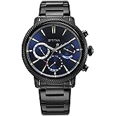 Titan Stellar Quartz Multifunction Blue Dial Anthracite Stainless Steel ...