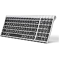 iClever BK10 Bluetooth Keyboard, Universal Bluetooth 5.1 Wireless Keyboard with Number Pad ...