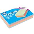 5x3 Record Cards Revision/Flash/Feint Ruled Colored for school/office ...