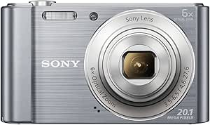Sony DSC-W810 Camera Silver 20.1MP, 6x Zoom 2.7LCD: Amazon.co.uk ...