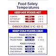 Rubigo Food Safety Signs for Hot and Cold Foods - Self-Adhesive Food ...