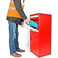 Large Smart Parcel Box Red Front & Rear Access Doors for Secure ...