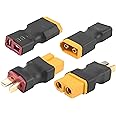 2 Pair XT60 to T Plug Connector YACSEJAO XT60 Male to Female Deans T ...