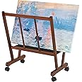 VISWIN Large Art Storage Rack with Casters – Wooden Drying & Display ...