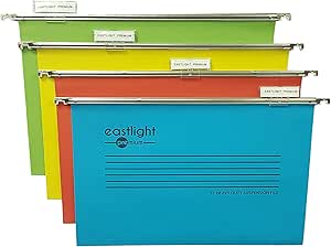 Eastlight Premium Suspension Files, Foolscap, Filing Cabinet. with Tabs ...