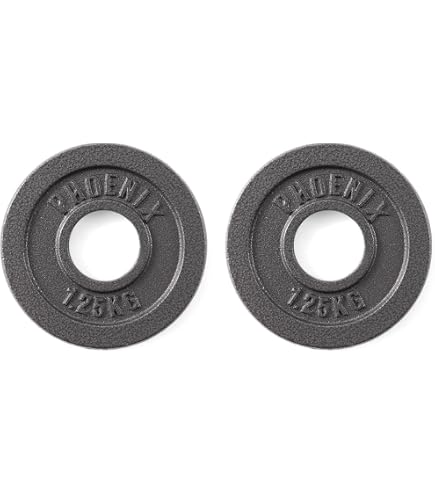 Gym Calibration Plates F&F STEEL Change Plate Set - 5LB X 2 Fully ...