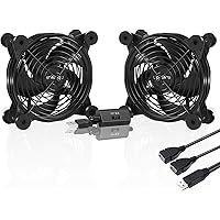 ELUTENG 120mm USB Fan Desk PC Fan 5V with L/M/H 3 Adjustable Speed ...