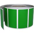 Rectangular Green Sticker Labels Rolls 4cm x 2cm (40mm x 19mm ...
