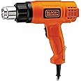 Black + Decker KX1800 1800 W Dual Temperature 2 Speed Heat Gun | Corded Electric | (Orange and ...
