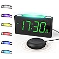 Mesqool Vibrating Alarm Clock for Heavy Sleeper and Deaf, Full Range ...