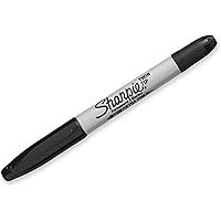 Sharpie Twin Tip Marqueur 2 en 1 Pointe Ultra Fine/Fine Noir : Amazon ...