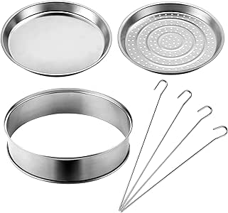 VonShef Halogen Oven Accessory Set includes Extender Ring, Skewers ...