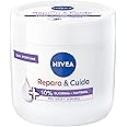 NIVEA Repara & Cuida Crema hidratante corporal, facial y para manos (1 x 400 ml), crema ...