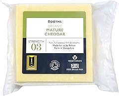 Booths Organic Mature Cheddar Cheese, 250g