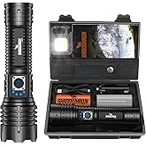 Shadowhawk Led Torch Light Rechargeable, 10000 Lumens Flash Light Torch Lights High Power, XHP70 ...