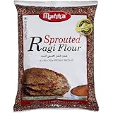 Manna Sprouted Ragi Flour 2kg (1kg x 2 Packs) | 100% Natural Sprouted ...