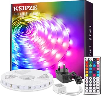 Ksipze Led Strip Lights 7.5m RGB Color-Changing Led Lights with 44 Keys ...