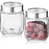 Buy Treo By Milton Cube Storage Glass Jar, Set of 6, 180 ml Each ...